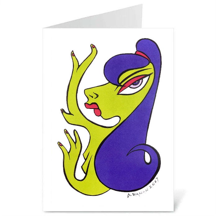 Blank Gift Card - Greenskin Surreal Funny Birthday Greeting | ALT CVLT