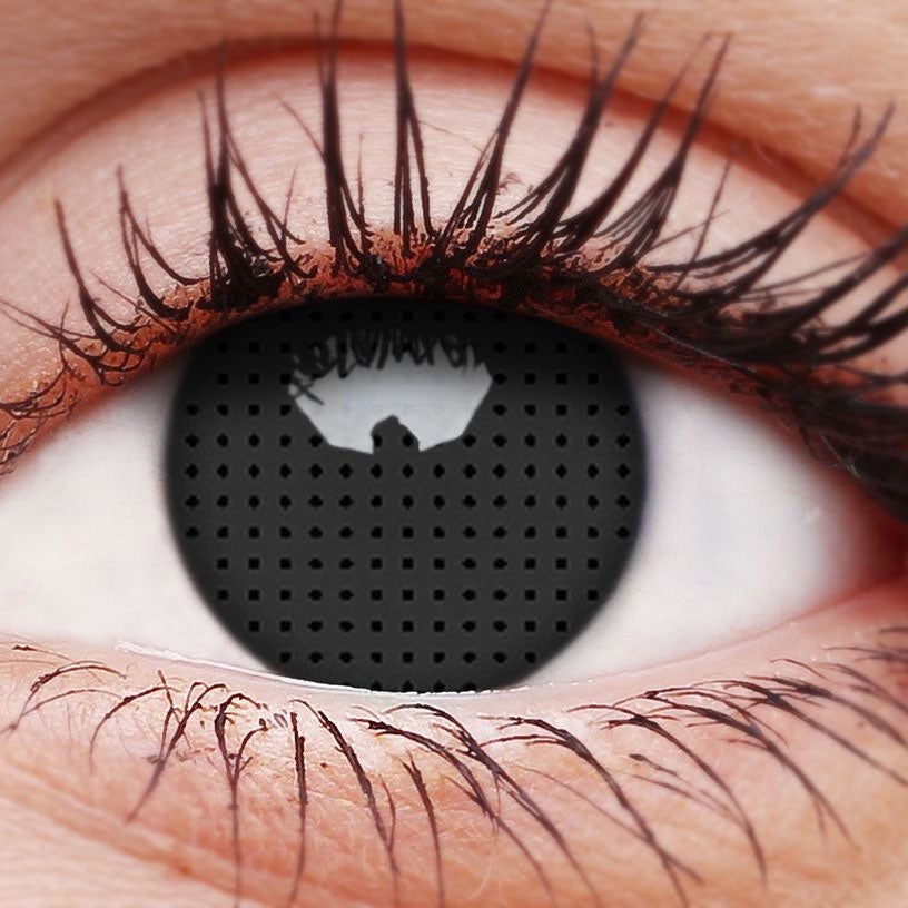 White Screen Contact Lenses Contacts Lens Costume Cosplay Halloween ...