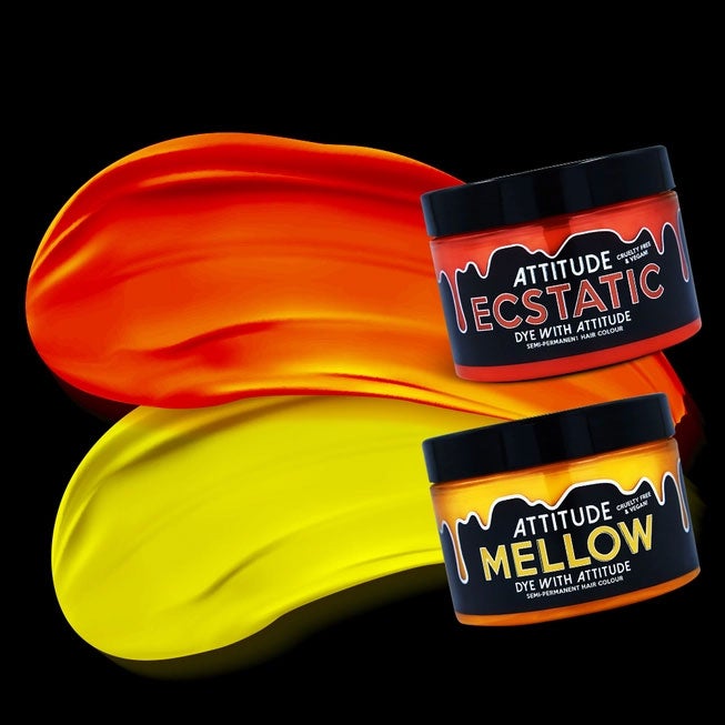 Tropical Sunrise Yellow Orange Attitude Hair Dye DUO Pack- Vegan ...