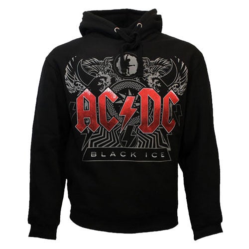 AC/DC Black Ice Hood Band Merch Rock Classic Hoodie Jumper Pullover ...