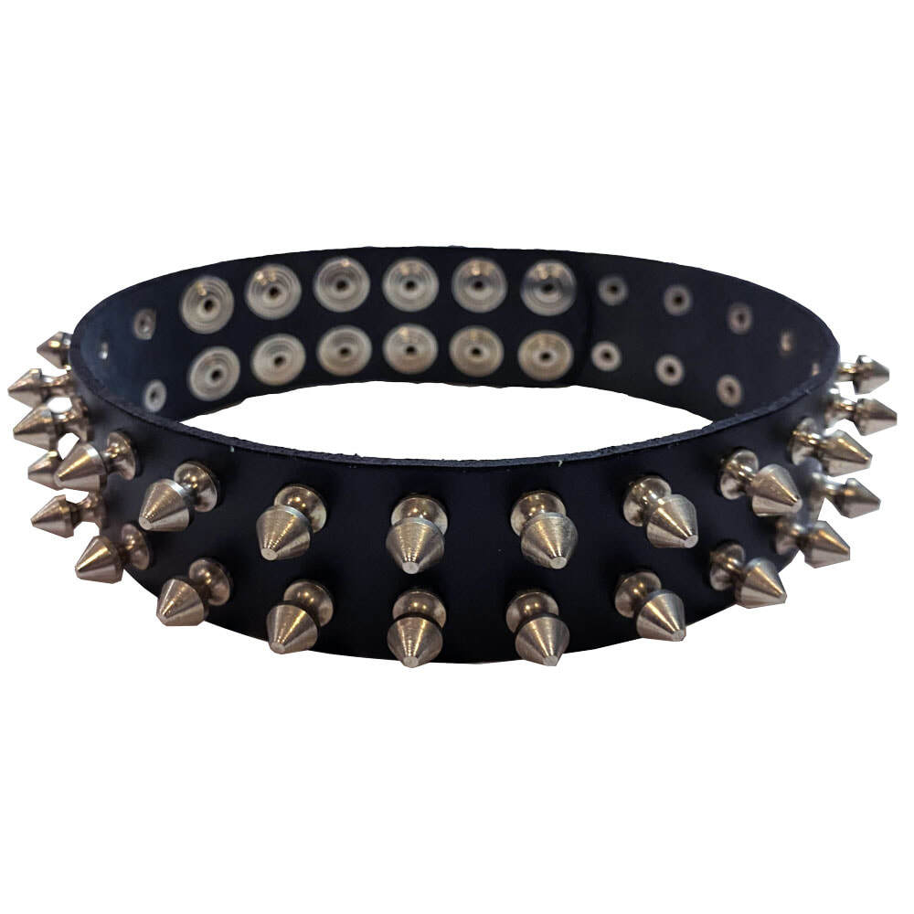 Killer Studded Leather Choker Stud Spike Collar | ALT CVLT