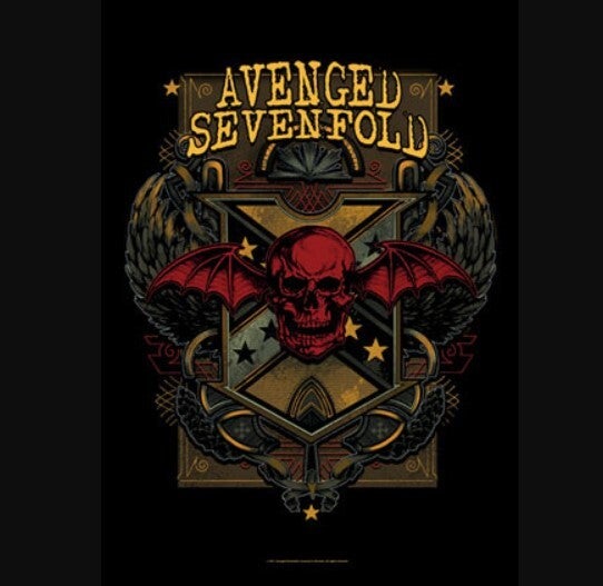 AVENGED SEVENFOLD (A7x) Licensed Official Textile Poster Flag Band ...