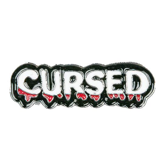 Cursed Enamel Gothic Horror Statement Bloody Drops Tie Or Bag Pin ...