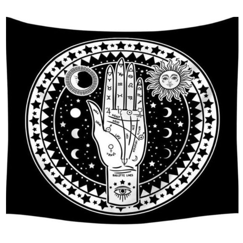 Altar Cloth Tapestry Wallhanging Wall Hanging Flag Poster Occult Palm ...