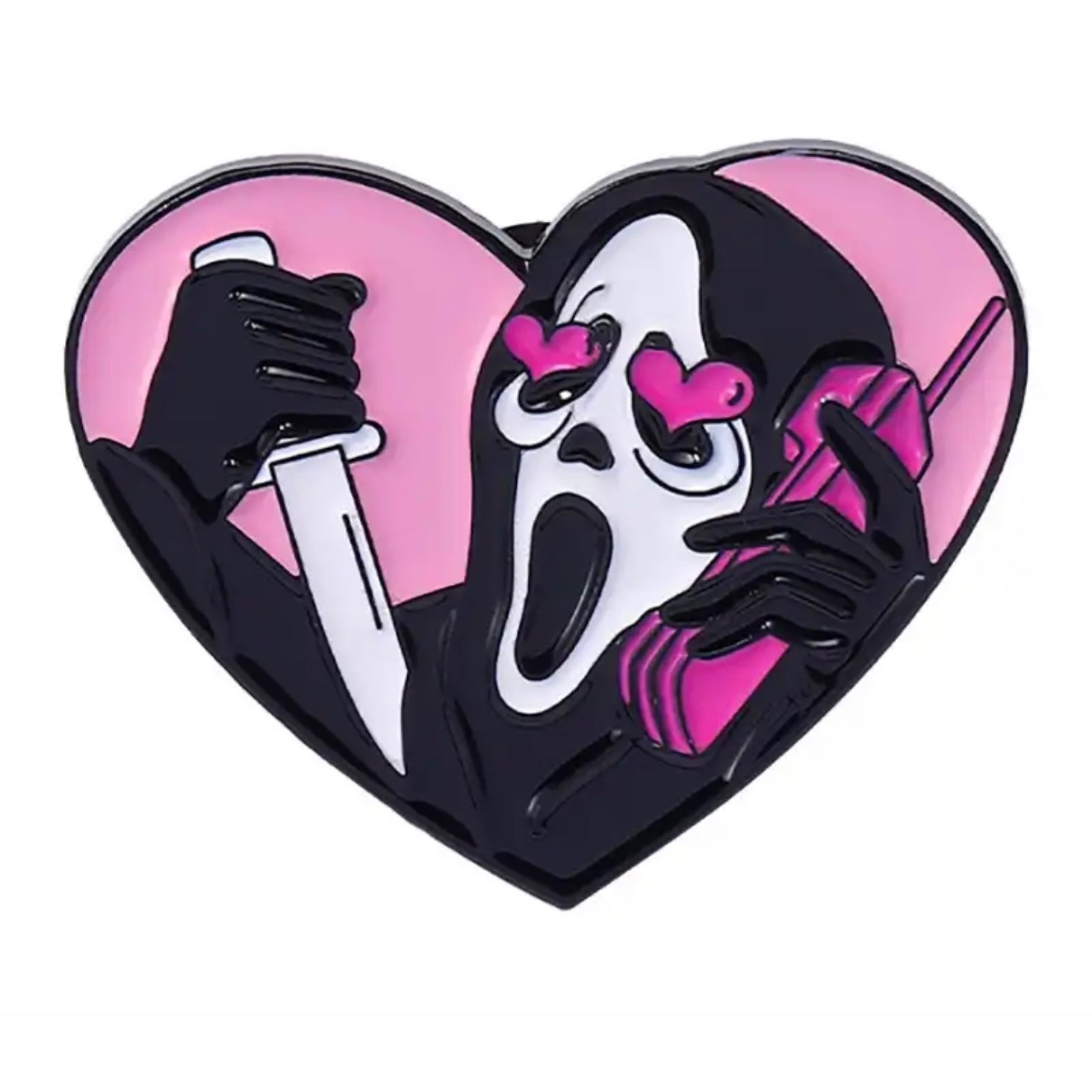 Stabby Stabby Scream Ghostface Enamel Pin | ALT CVLT
